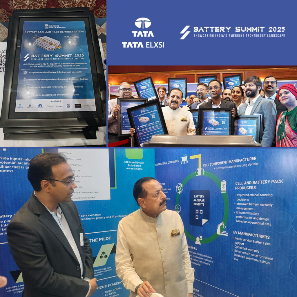 Tata Elxsi Presents Battery Aadhaar Powered by MOBIUS+ at Battery Summit 2025 - Konexio Network