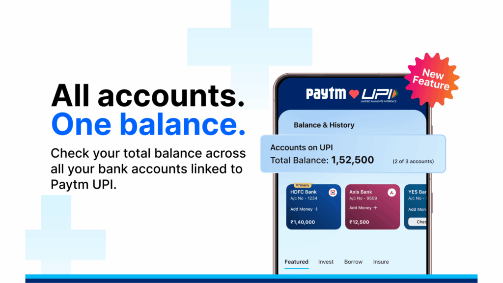 Paytm Introduces Total Balance Check for UPI-Linked Bank Accounts with ...