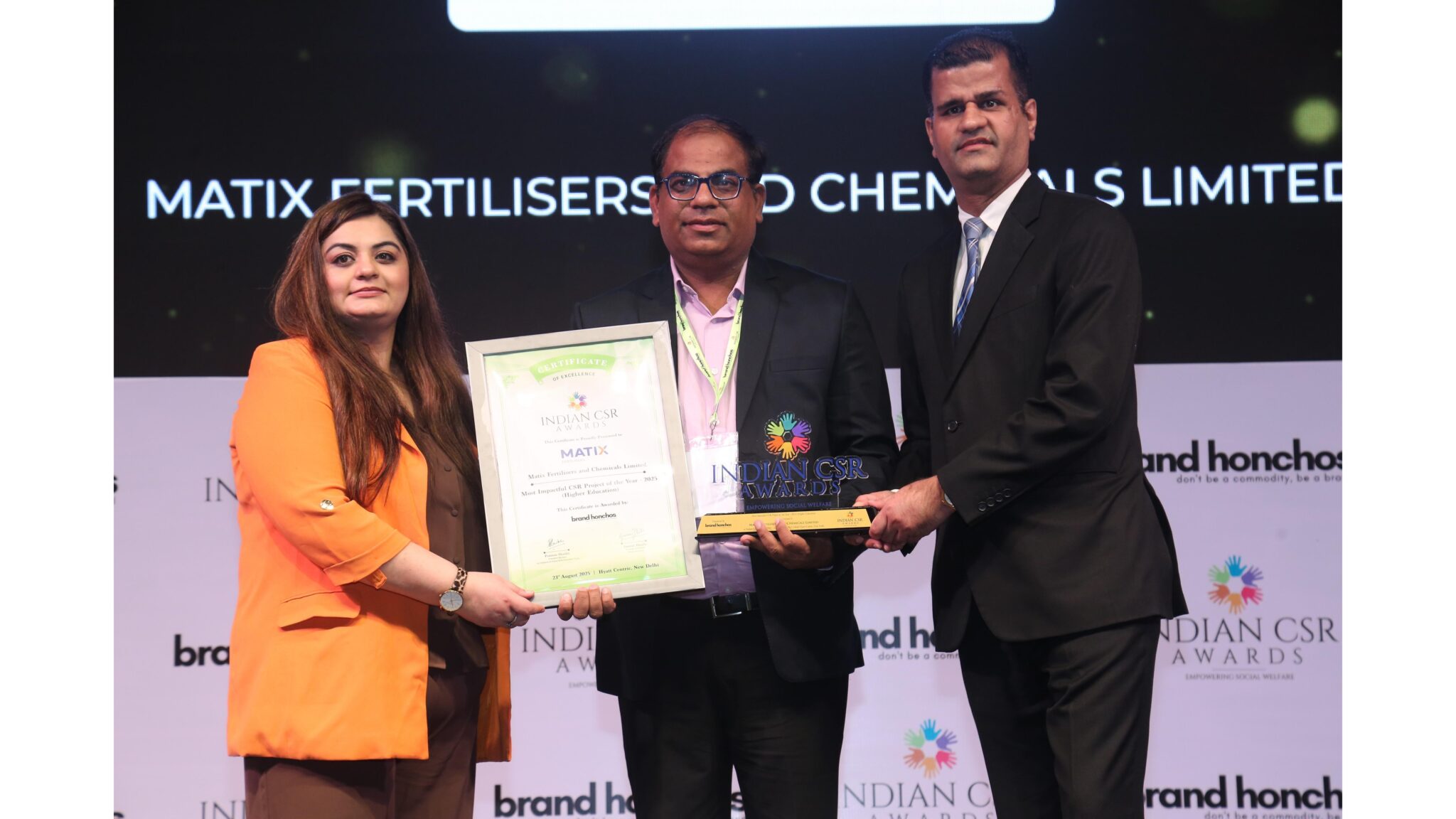Matix Fertilisers’ CSR Initiative Wins Top Honour at Indian CSR Awards ...