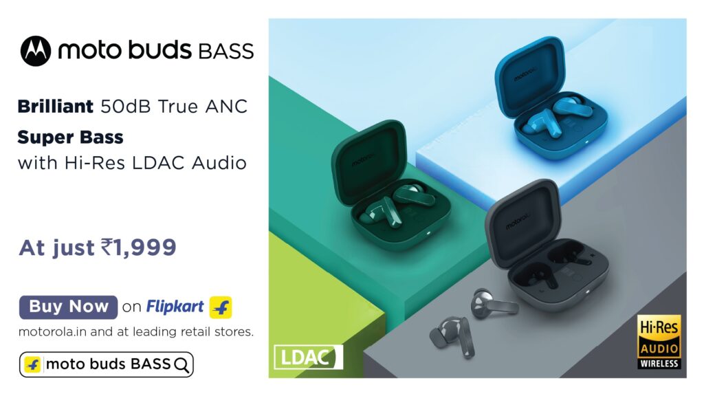 Motorola’s moto buds BASS Goes on Sale Toda - Konexio Network